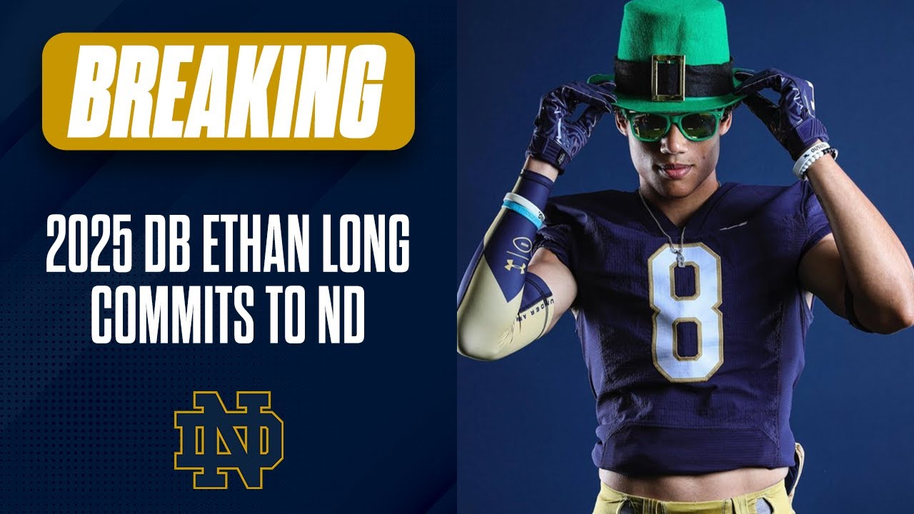 🚨 2025 safety Ethan Long commits to Notre Dame over Michigan & Ohio ...