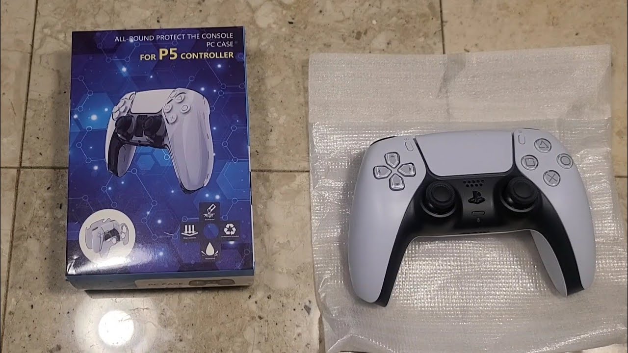 PS5 DUALSENSE CONTROLLER CLEAR COVER UNBOXING AND INSTALLATION! - YouTube
