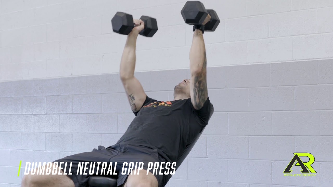 Dumbbell Neutral Grip Press - YouTube