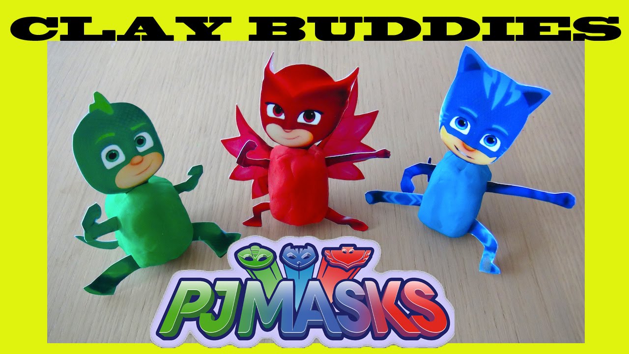 HOW TO PJ MASKS CLAY BUDDIES Les Pyjamasques Малките Пиджи маски ...