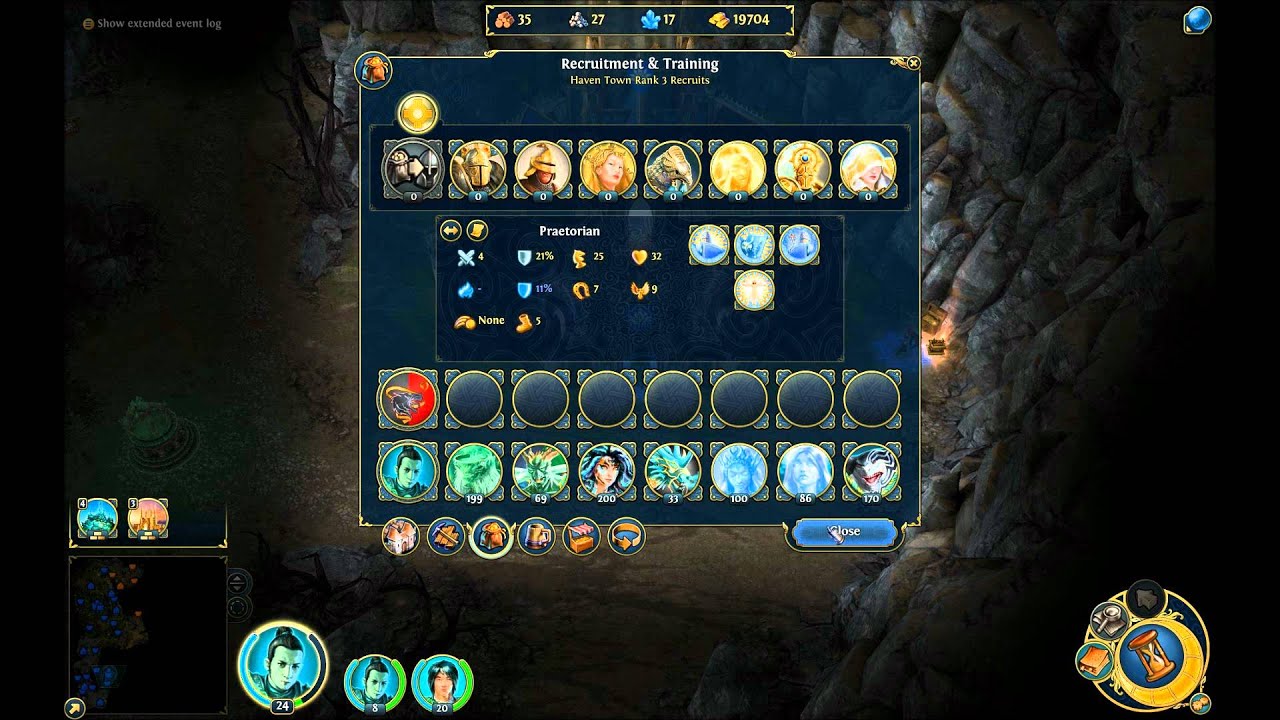Heroes 6 Sanctuary Army takes haven castle - YouTube