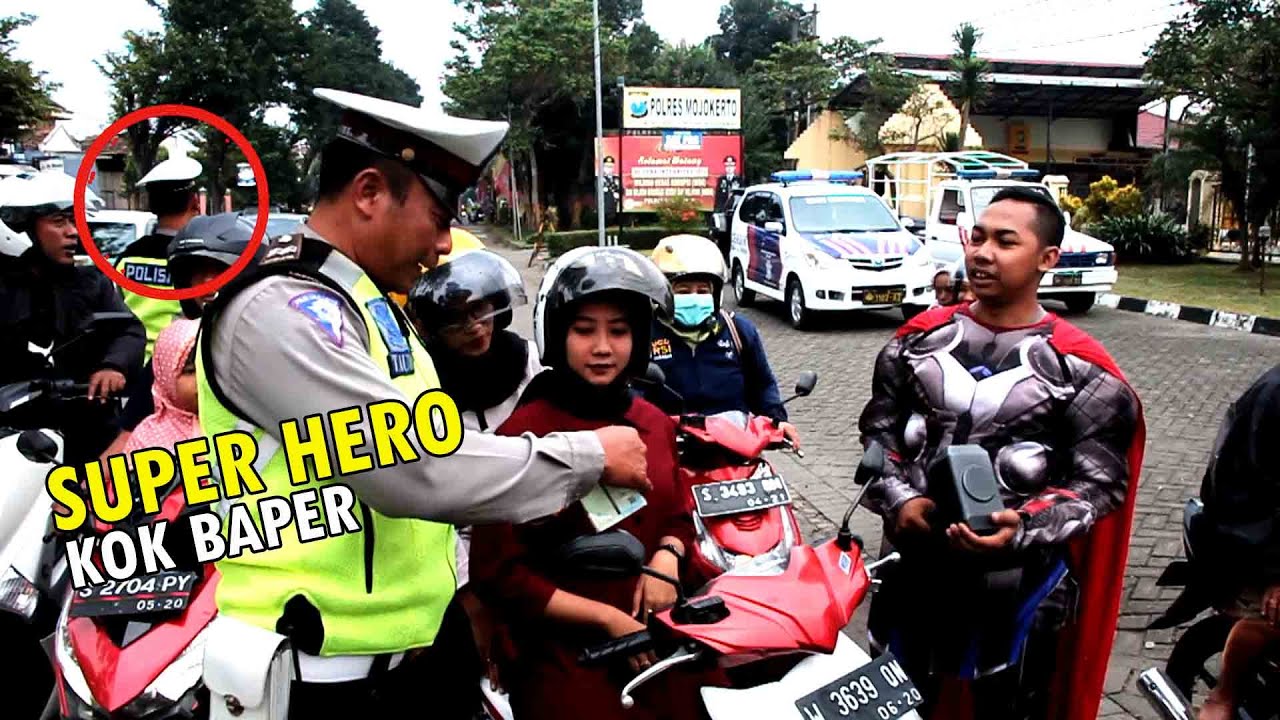 Ada-ada Saja Polisi jadi Superhero - Razia Gabungan TNI-Polri - YouTube