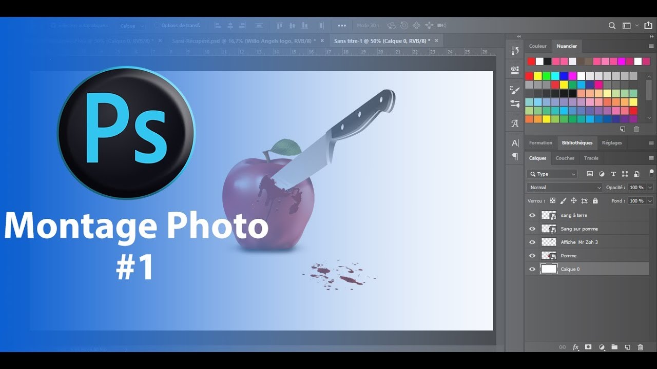 [Tutoriel Photoshop CC] Faire un montage photo #2 - YouTube