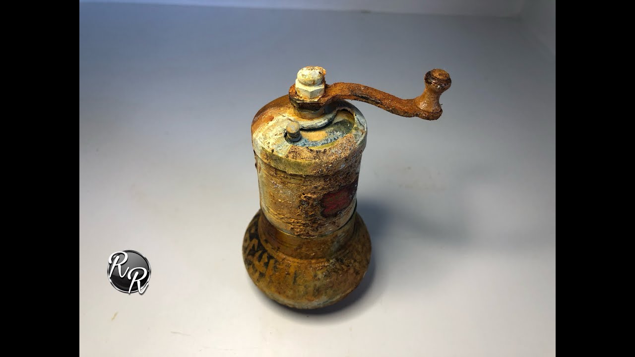 Restoration of old pepper grinder - YouTube