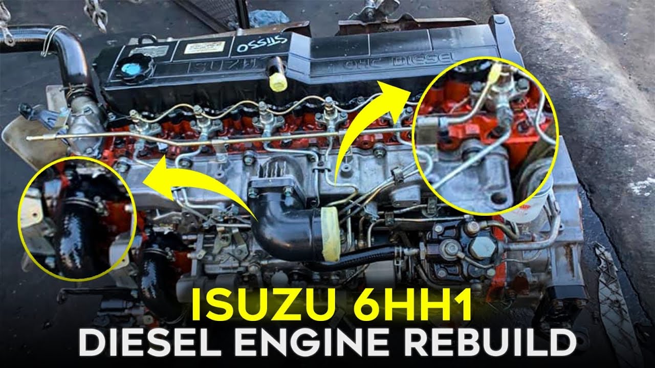 ISUZU 6HH1 DIESEL ENJINE REBUILD #dieselengine #workshop #mechanic # ...