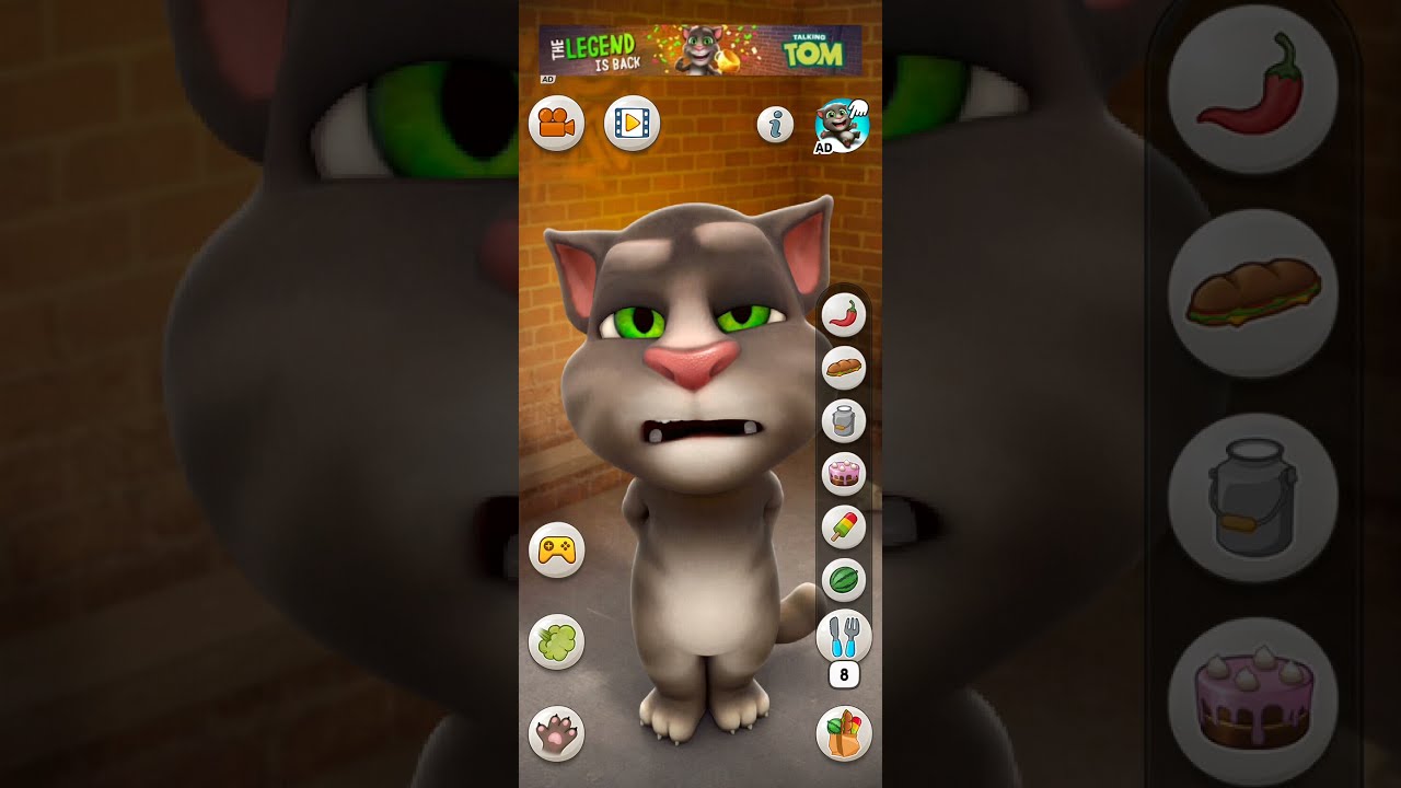 Talking Tom eating Chili🌶️ Reaction ||Tom Friends - YouTube