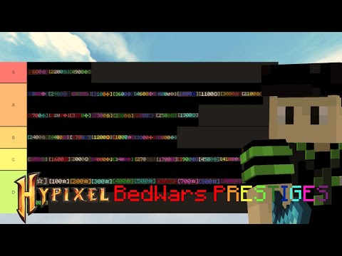 Ranking 1000 - 5000 Hypixel Bedwars Star Prestiges - YouTube