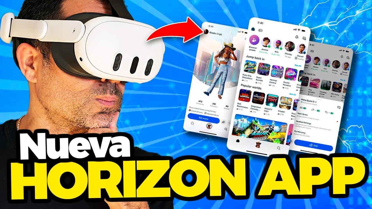 Nueva aplicación para Meta Quest: META HORIZON - YouTube
