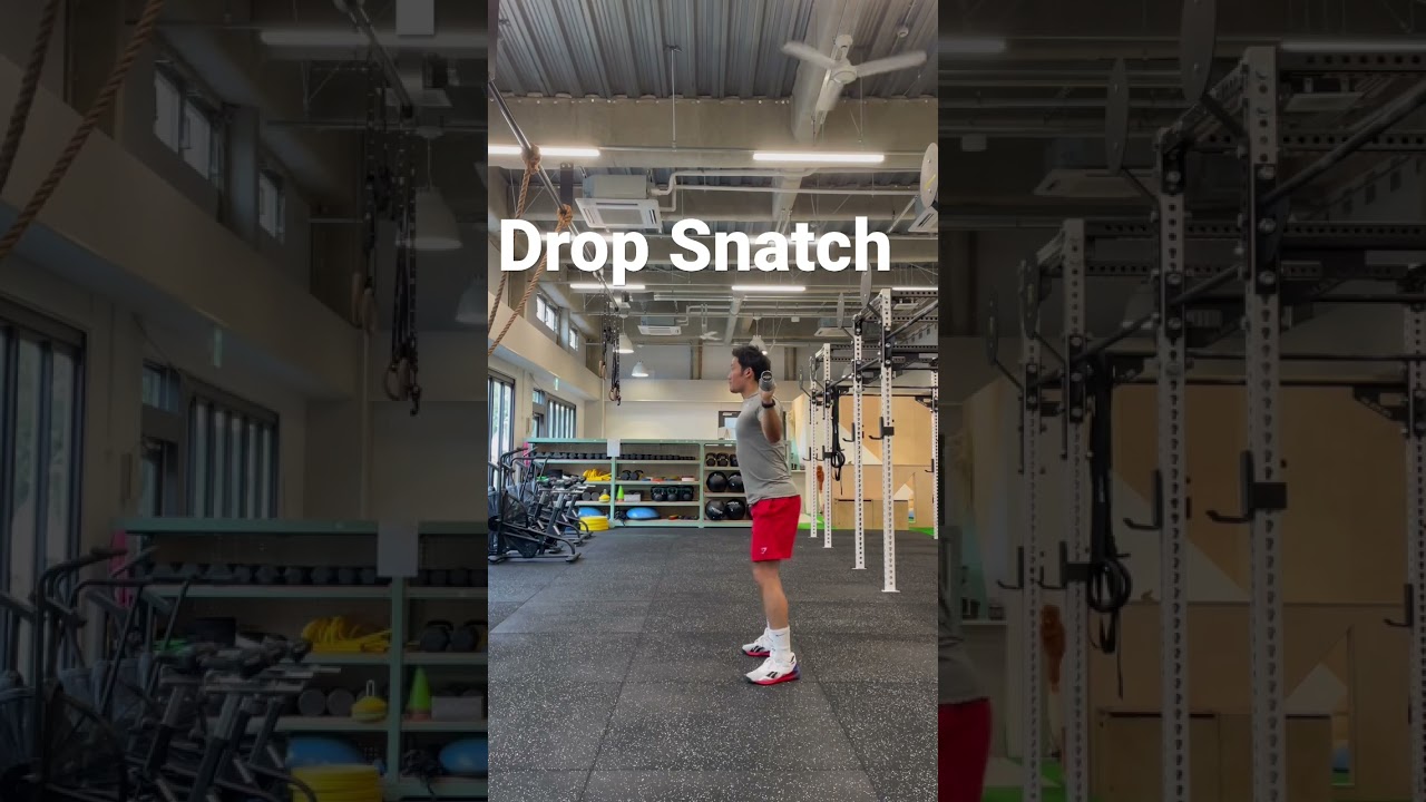 Drop Snatch Olympic weightlifting warm up #shorts - YouTube