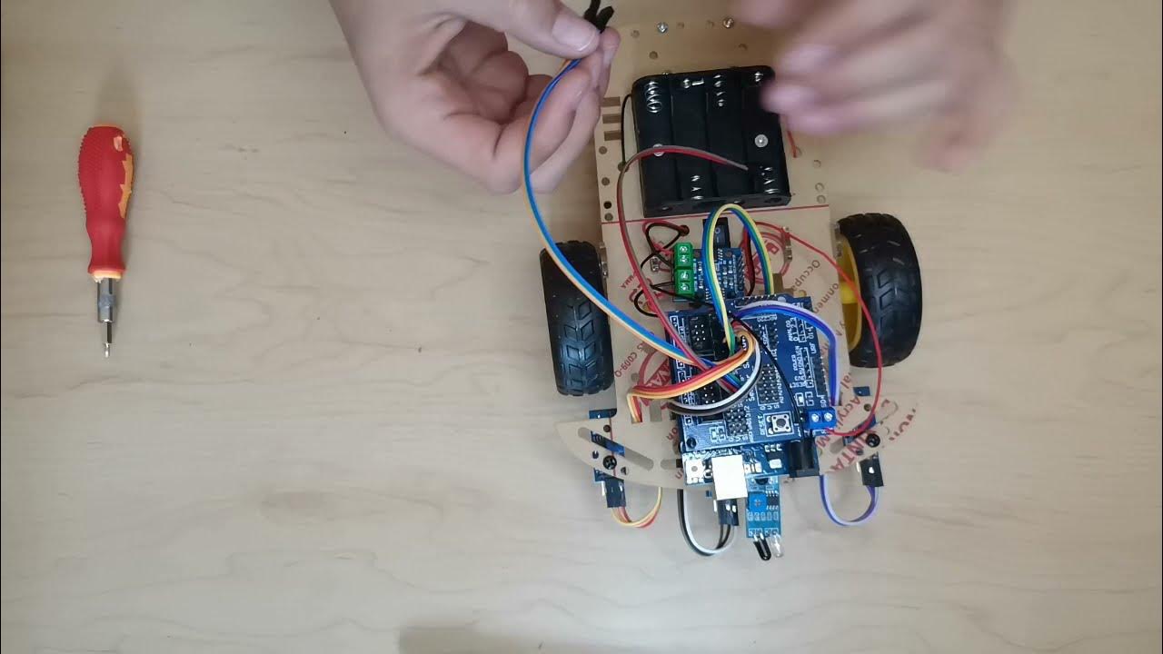 Bot Shop Project, how to wire your 2WD Arduino DIY Robot Chassis - YouTube