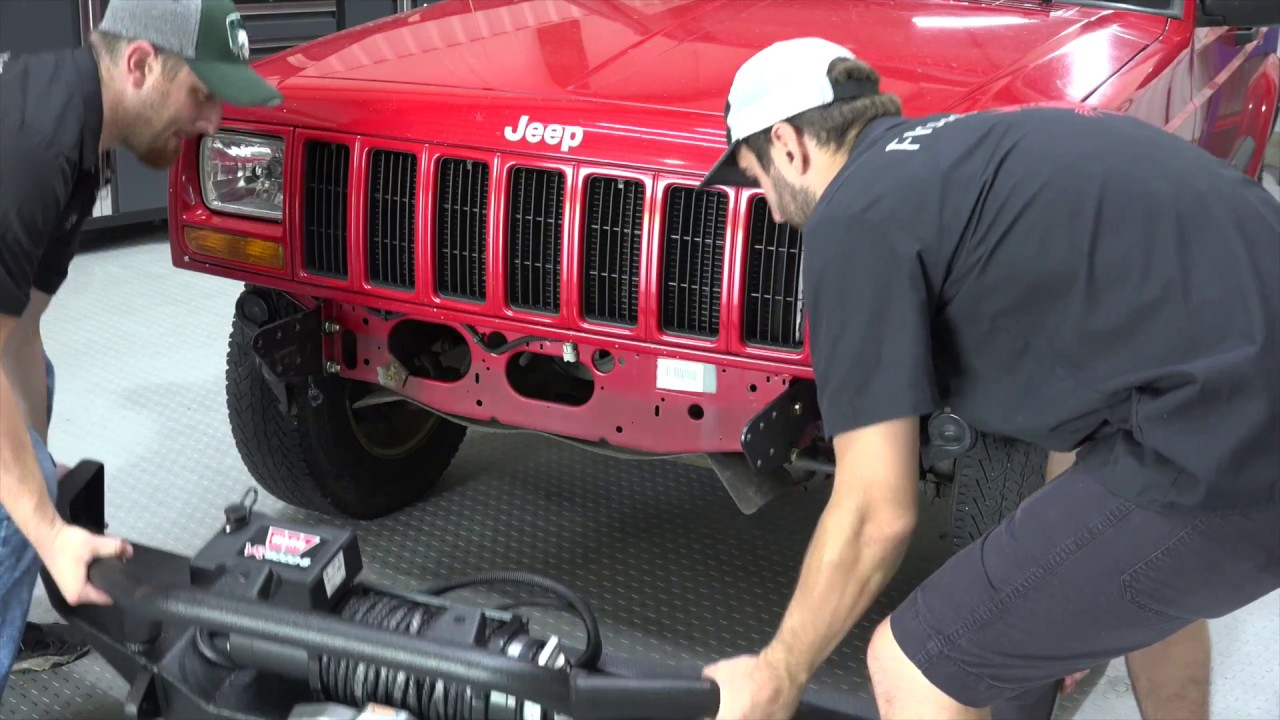 Bullhead Front Bumper XJ Cherokee Installation | FB22059 FB22060 - YouTube