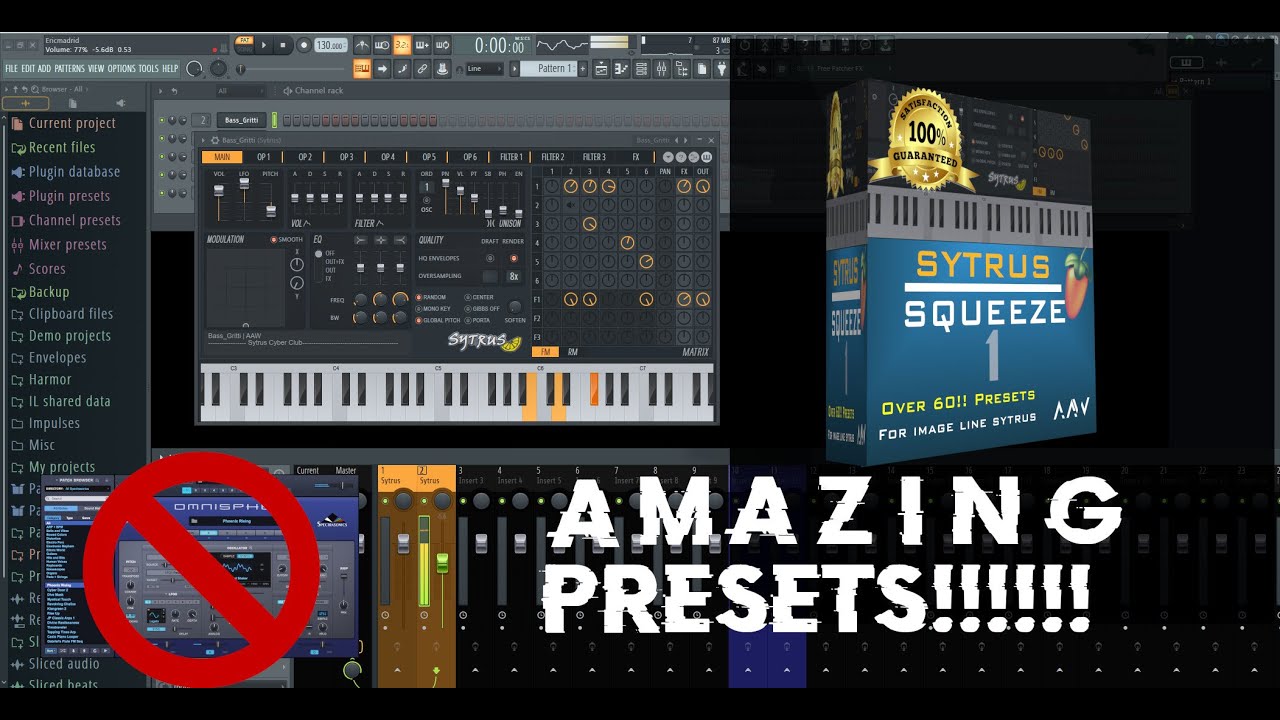 OVER 60 Premium Sytrus Presets!!! Stop buying 3rd Party Vst's!!! - YouTube