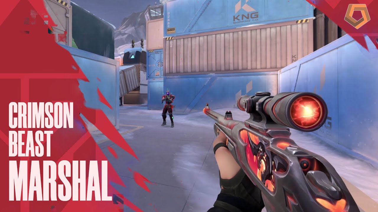 Crimsonbeast Marshal Skin Gameplay (Crimsonbeast Knife) - Valorant ...