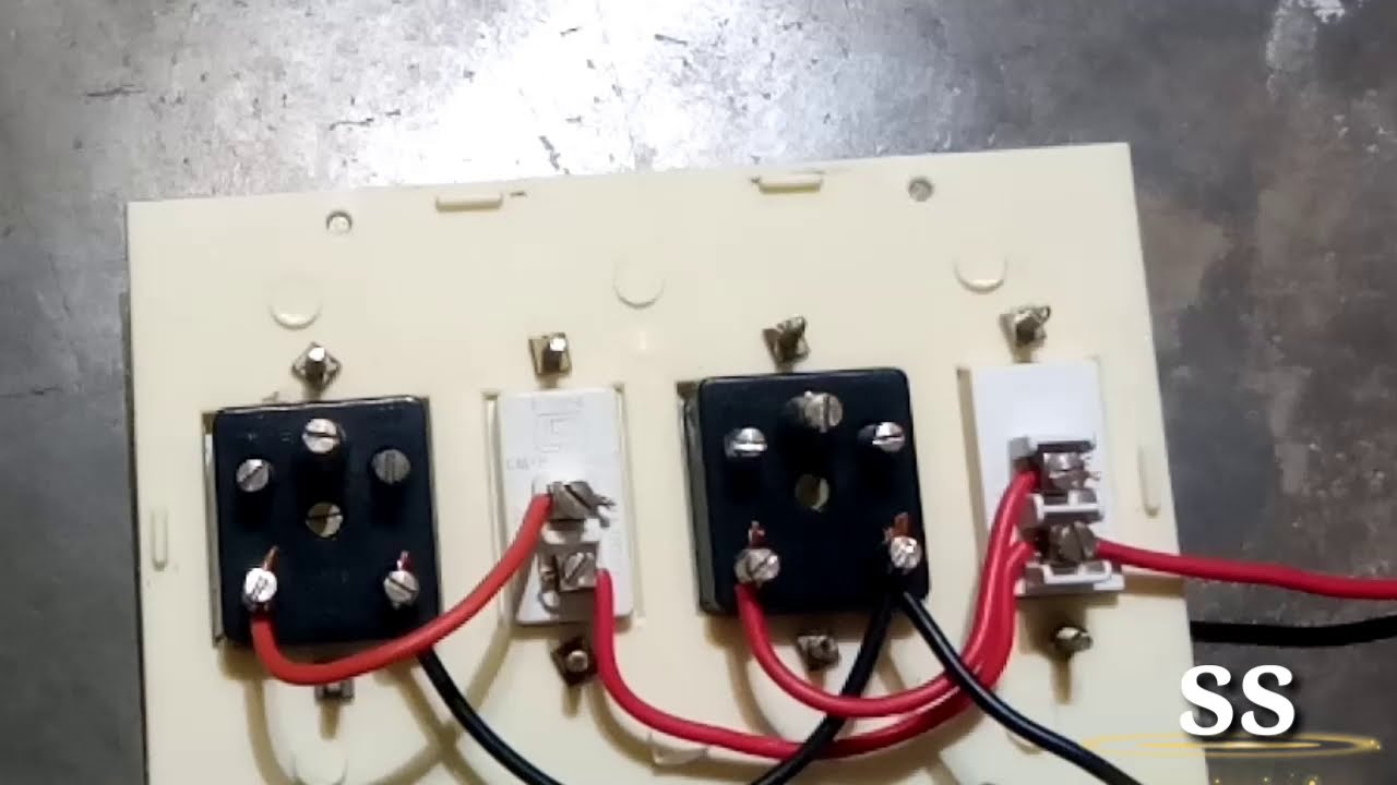 2 socket & 2switch connection (multi pin socket) - YouTube