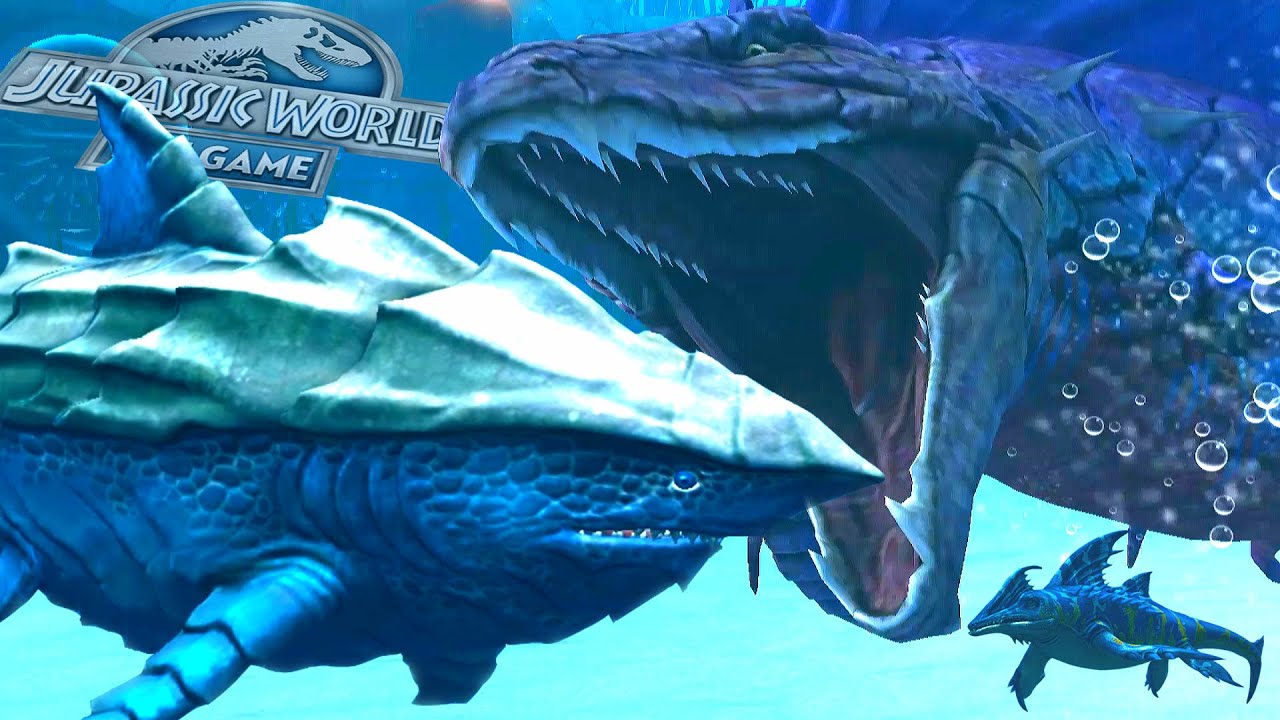 MEGARCHELON Vs DUNKLEOSAURUS Vs PLOTOSAURUS (Max Lv 40) | JURASSIC ...
