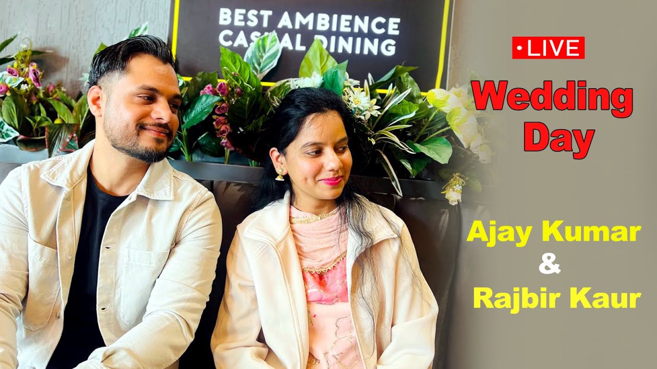 🔴Live Wedding Ceremony Ajay Kumar 💕 Rajbir Kaur 📸 Lucky Studio Satnaur ...
