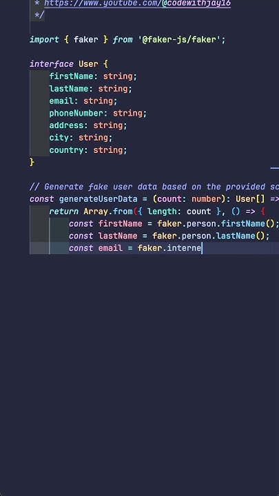 🔥 Generate Fake Data With Fakerjs 🤑 Youtube