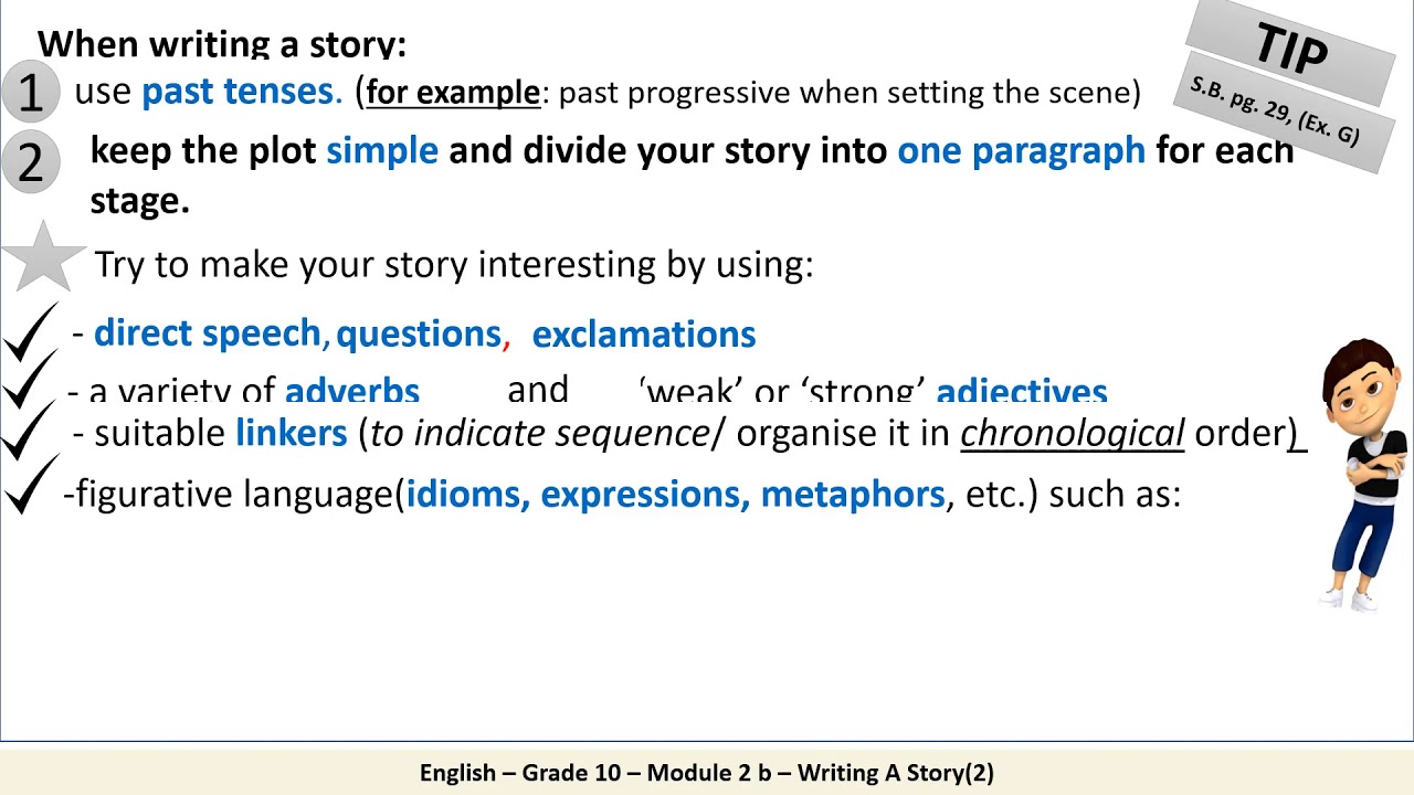 Grade10 English Revision Writing A Story - YouTube
