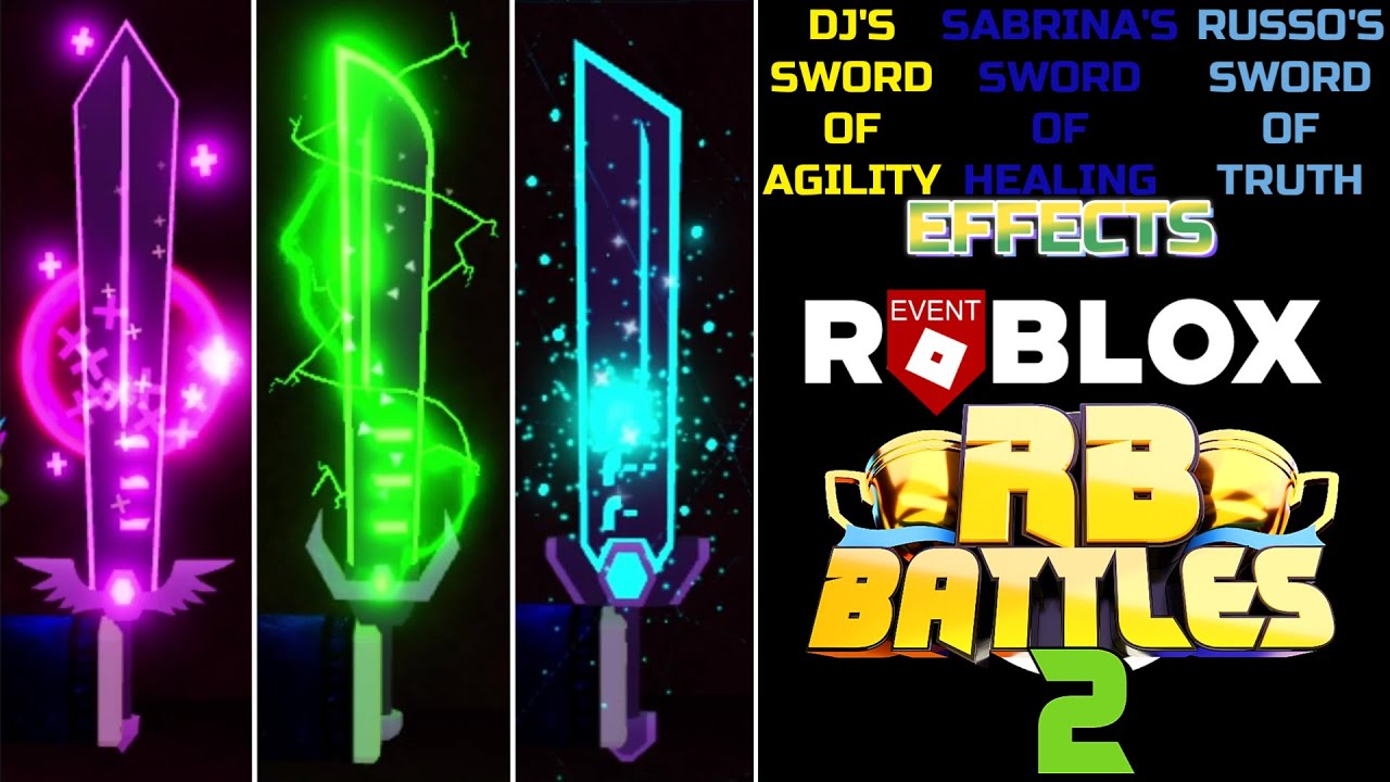 ROBLOX | All 3 RB Battles Swords (Sabrina's, DJ's, and Russo's) SOUND ...
