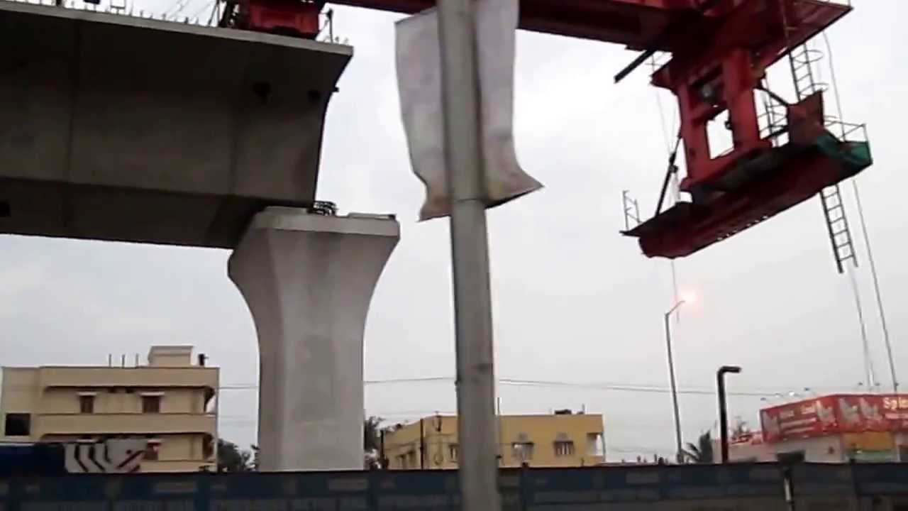 Hyderabad Metro Rail Launching Girder Near Uppal RTA Office - Unseen ...