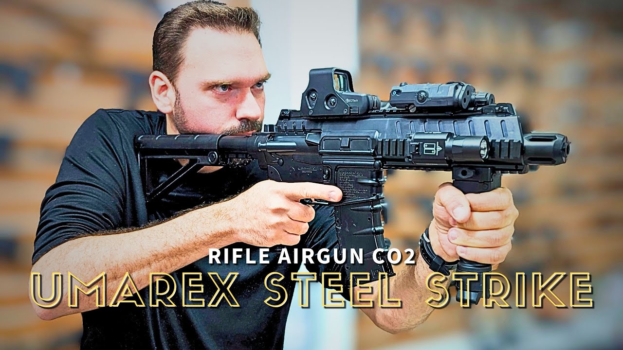 Rifle Airgun Steel Strike Umarex Co2 4,5mm Full Auto Blowback - YouTube