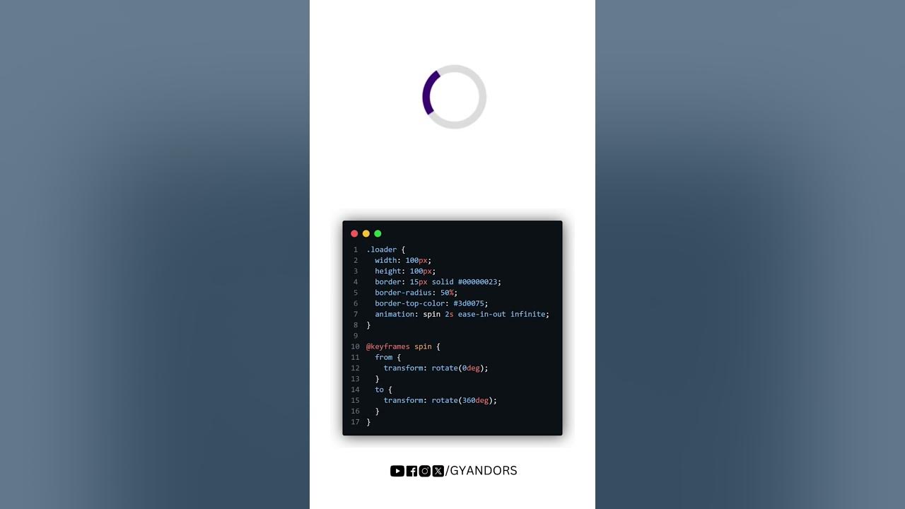 Simple Loader Css Html Coding Webdevelopment Programming Css Html Trending
