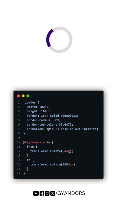 Simple Loader Css Html Coding Webdevelopment Programming Css