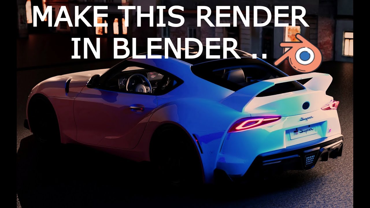 How to make car render in blender tutorial. - YouTube