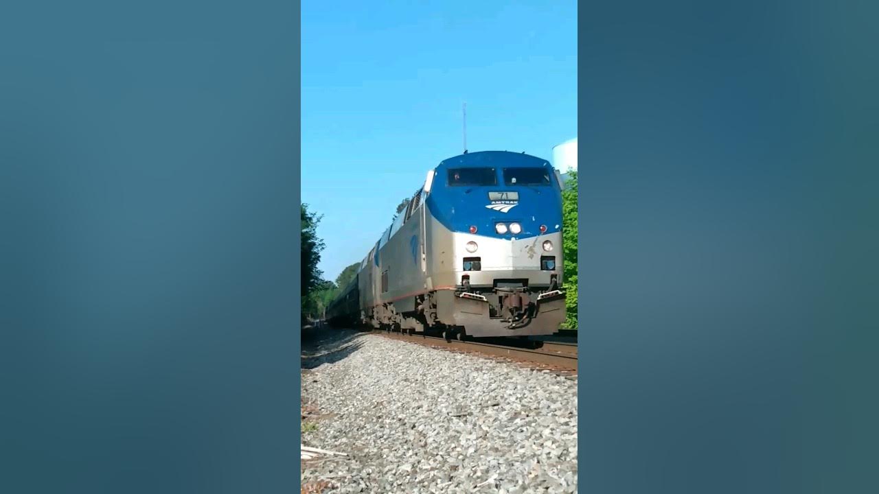 Amtrak Silver Star train P092 approaches Raleigh NC at Powell Drive 4/21/2023 - YouTube
