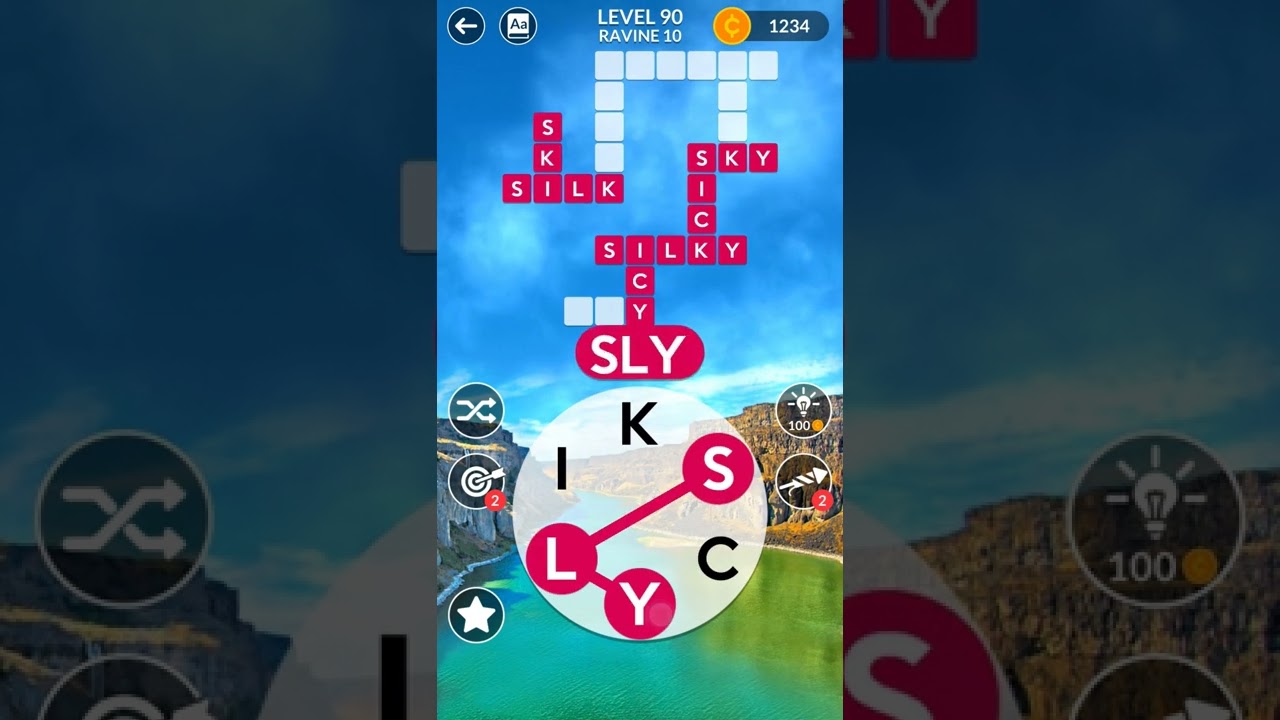 Wordscapes level 90 - YouTube