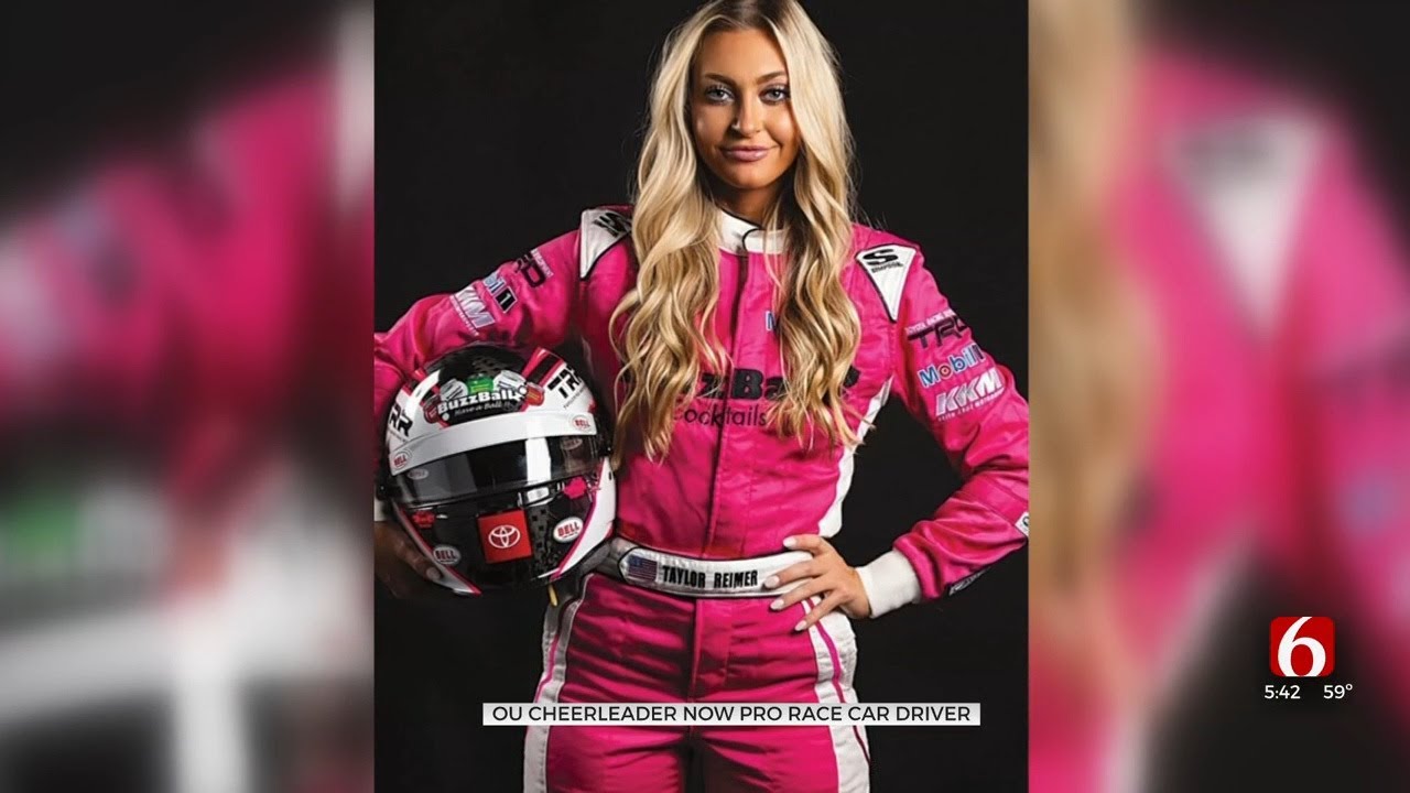 Former OU Football Cheerleader Turn To Professional Racing - YouTube