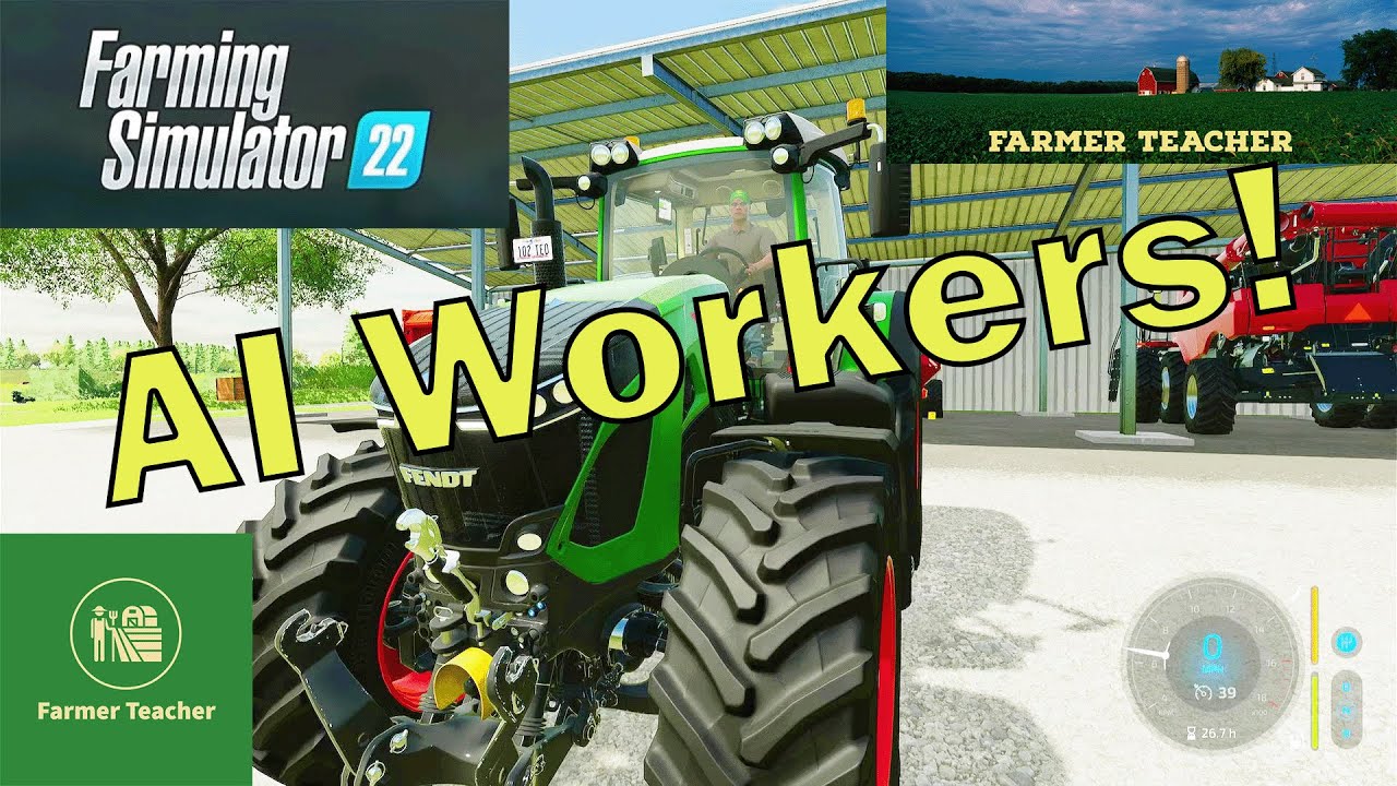 How Do You Use AI Workers on Farming Simulator 22? - YouTube
