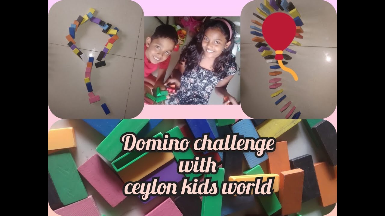 Dominos/Domino challenge/kids domino challenge/Thisum And Thisumi - YouTube