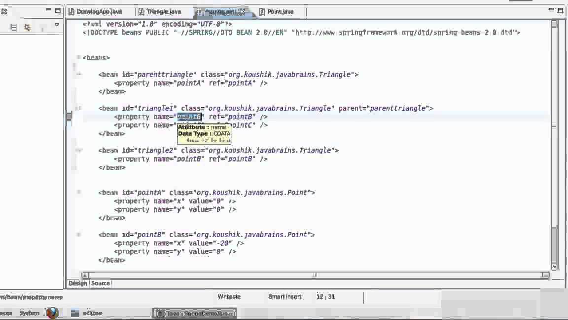 Spring Tutorial 13 Bean Definition Inheritance - YouTube
