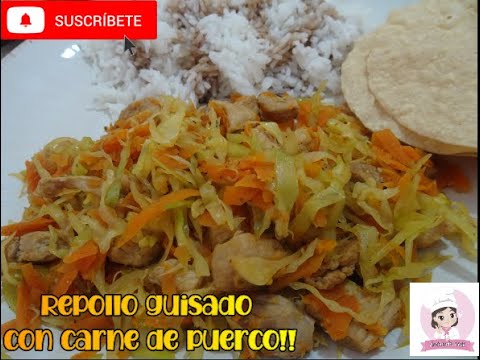 RECETA DE REPOLLO GUISADO CON CARNE DE PUERCO Y ZANAHORIA! DELICIOSO ...