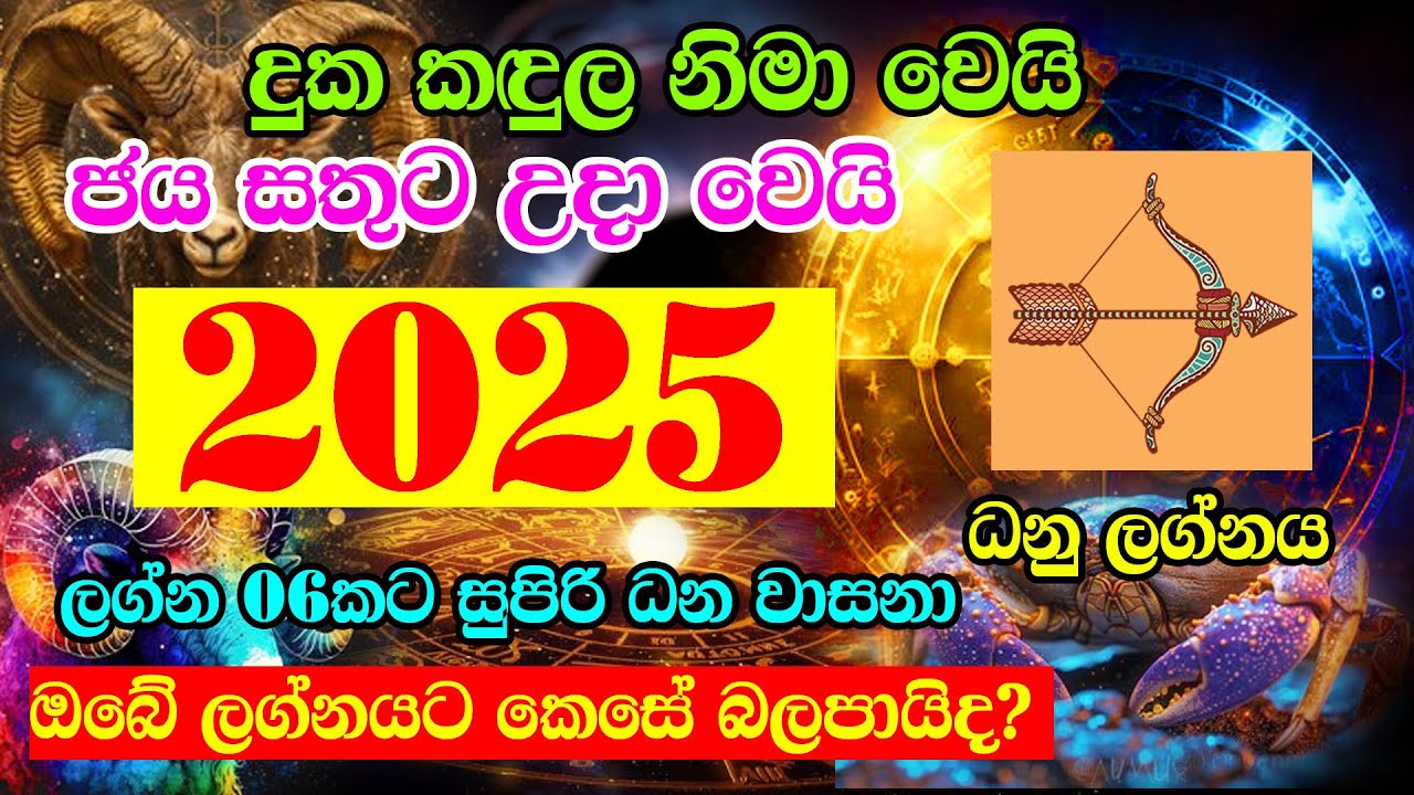2025 Astrology Horoscope | 2025 Panchanga | Dhanu Lagnaya | 2025 Litha ...