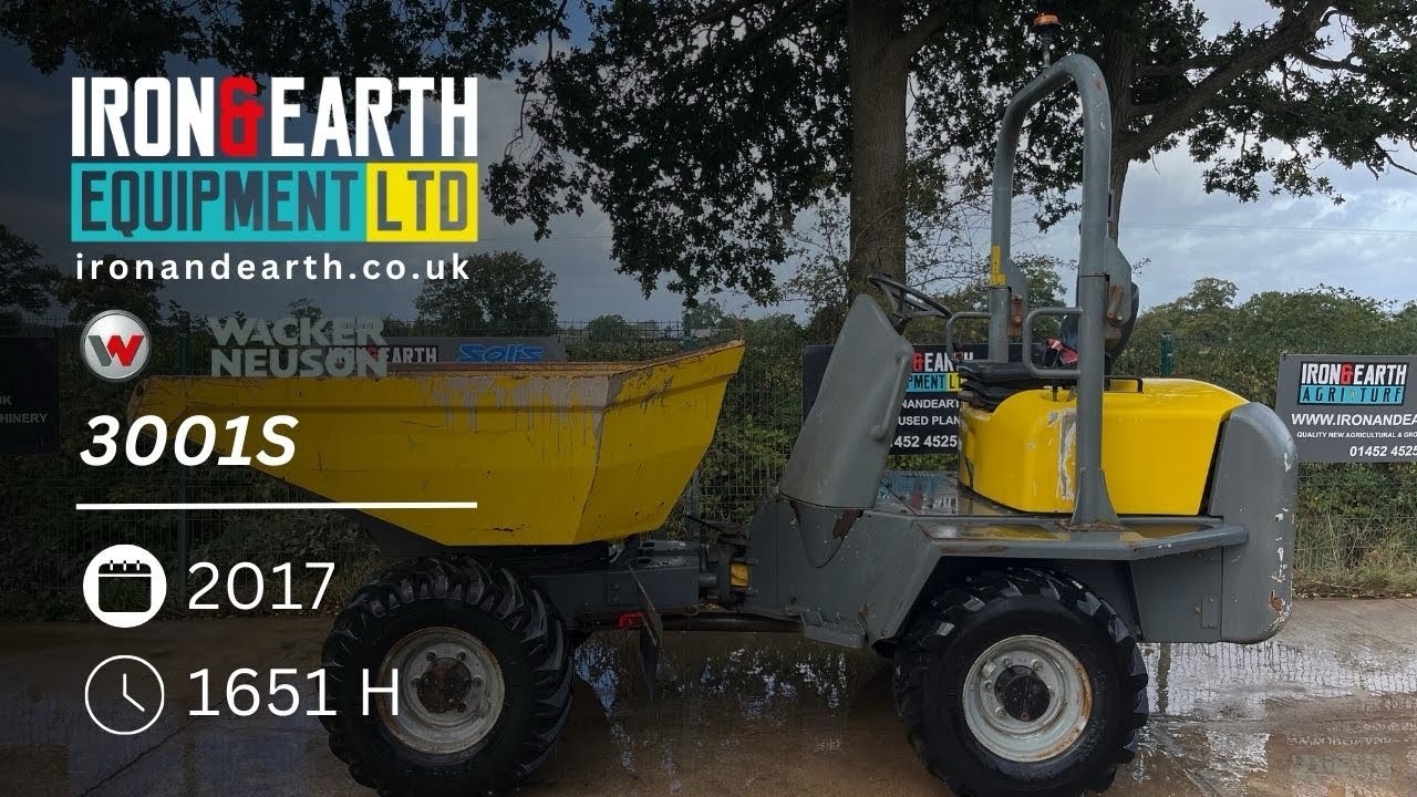 2017 Wacker Neuson 3001 Swivel Tip Dumper - YouTube
