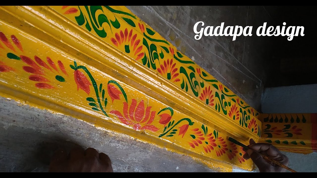 Gadapa design 🎨 paint 🖌️ - YouTube