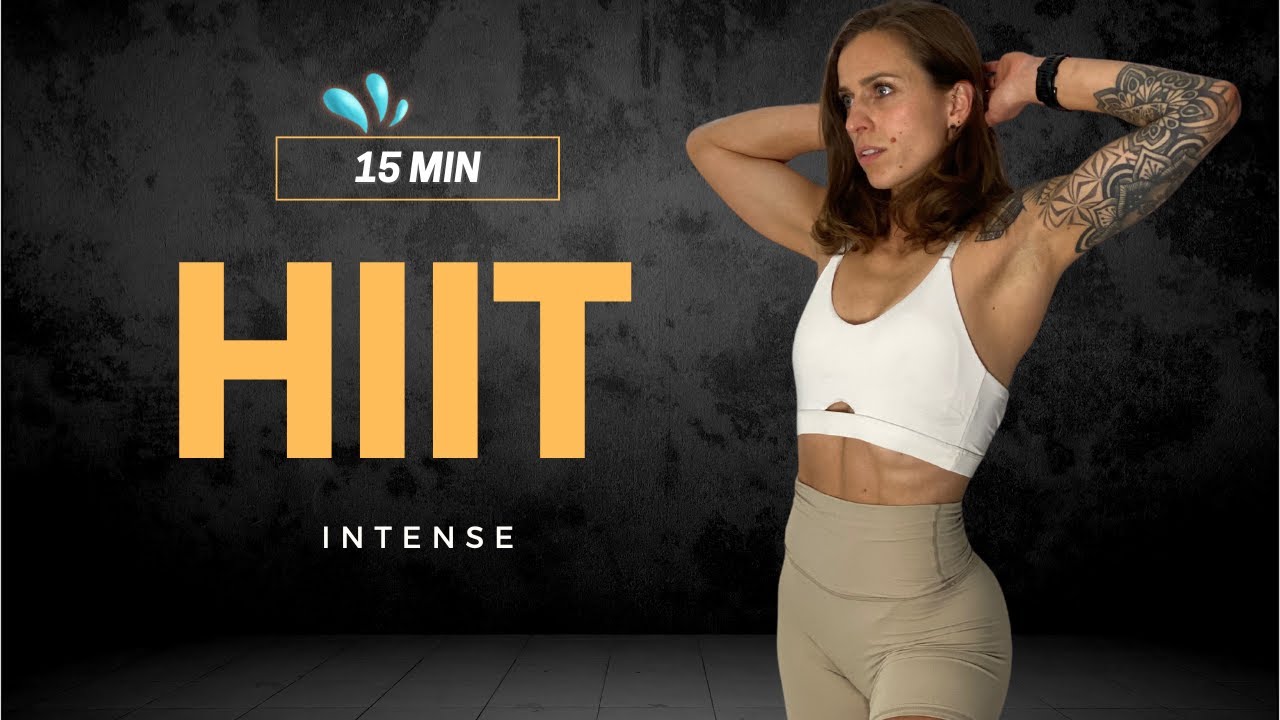 15 MIN Full Body HIIT Workout - Burn lots of calories | No Equipment ...