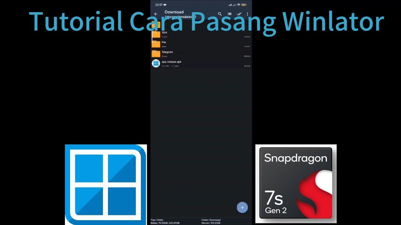 Tutorial Cara Pasang Winlator || Chipset Snapdragon 7s Gen 2 || - YouTube