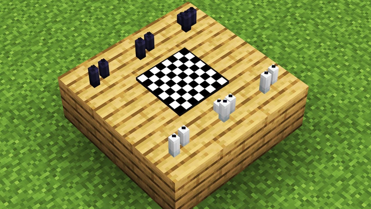 how to make Chess board in Minecraft? - YouTube
