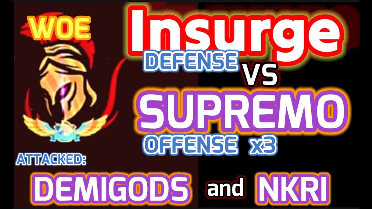 Emperor RO: Insurge WOE Highlights vs SUPREMO | DEMIGODS | NKRI (Weak ...