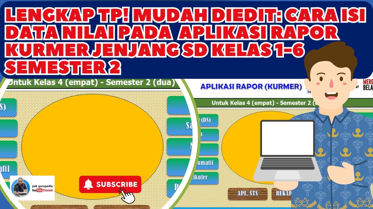 LENGKAP TP! CARA ISI DATA NILAI SISWA PADA APLIKASI RAPOR KURMER ...