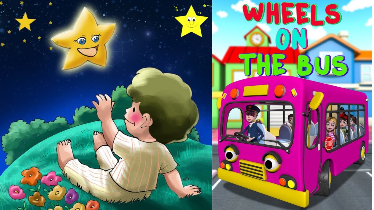 Sing Along Nursery Rhymes: Twinkle Twinkle Little Star and The Wheel on ...