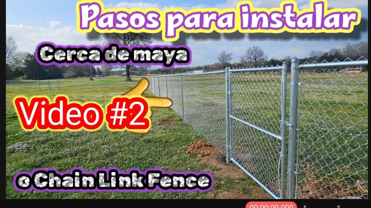 VIDEO #2 Como Instalar CERCA de maya o Chain Link Fence #cercas #Fence ...