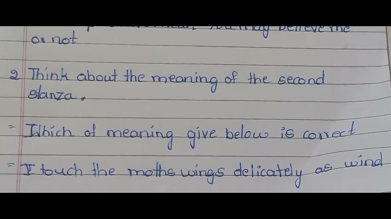 6th Standard, Class 6, English poem - Nature's Friend - All the ...