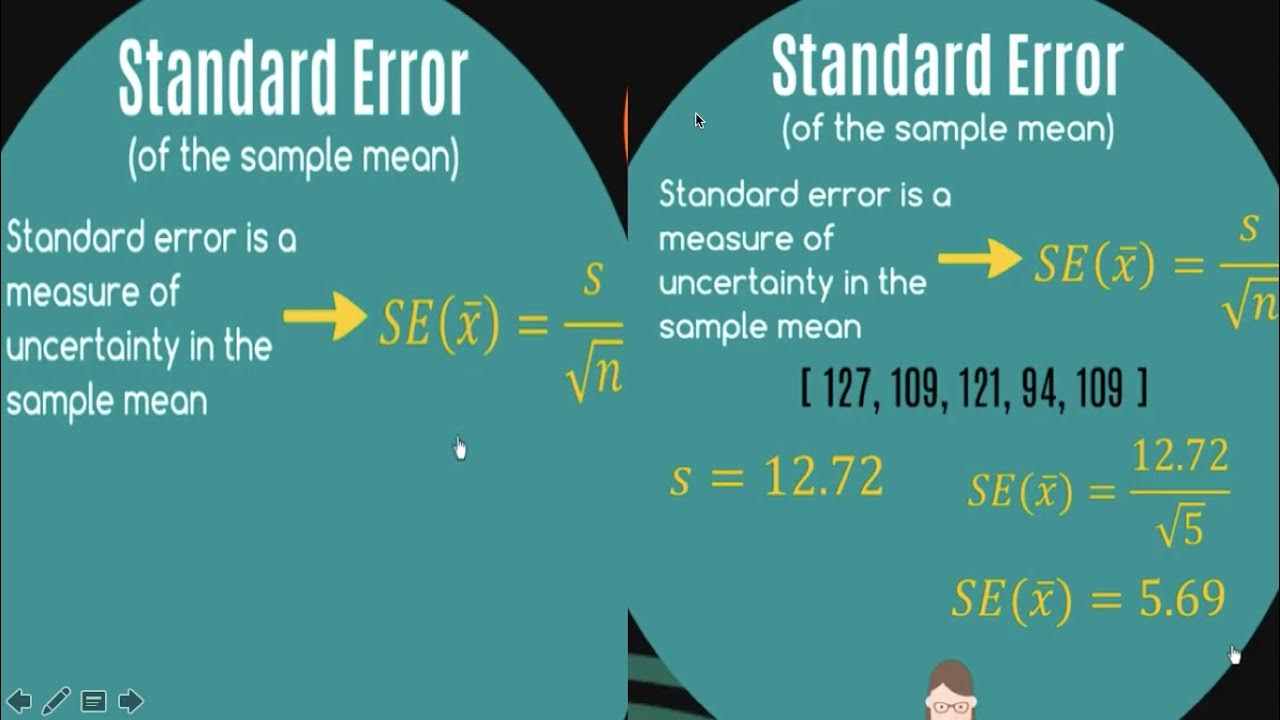 variance and standard error in statistics - YouTube