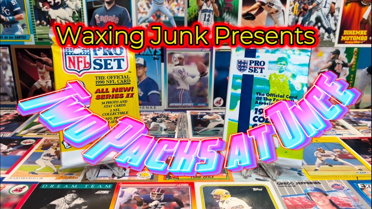 1990 Pro Set Football & 1990-91 Pro Set Soccer - TWO PACKS AT ONCE ...