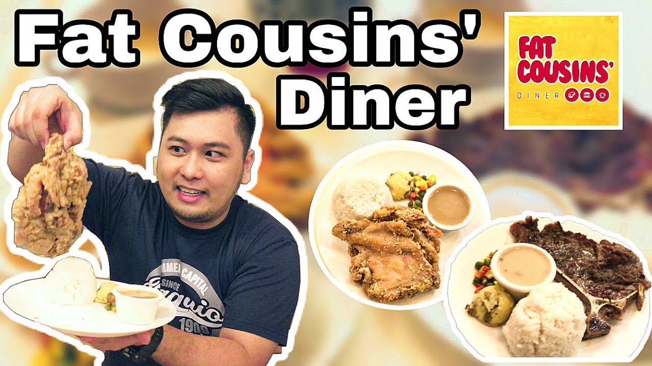 FAT COUSINS DINER | Unli Rice at Malaking Chicken at Steak! | Rob ...