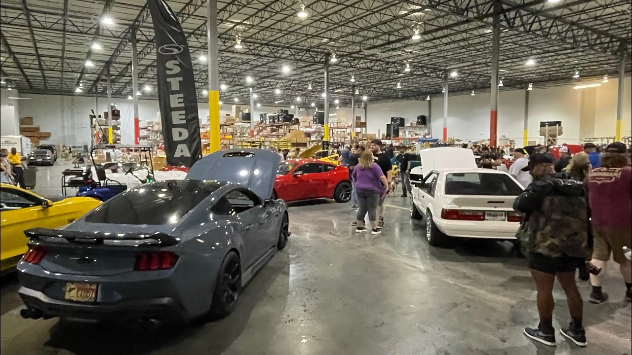 The Rain Don’t Stop Us/Steeda Summer Nights Car Show 2024‼️ - YouTube